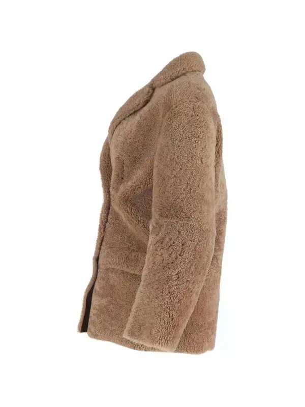 JOSEPH Shearling Double-breasted Coat