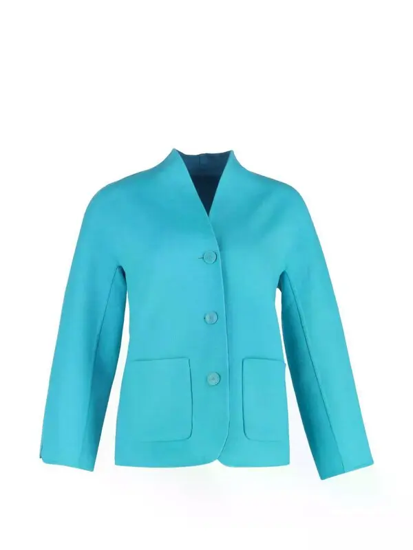 Escada Single-breasted Collarless Blazer