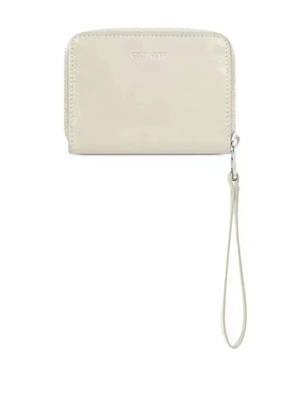 COURREGES Zipped Compact Wallet - Neutrals