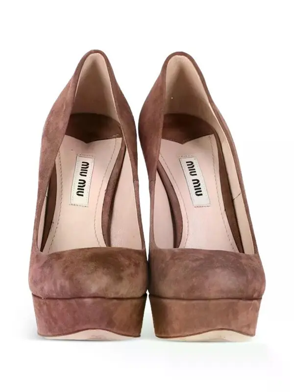 Miu Miu Platform Suede Pumps