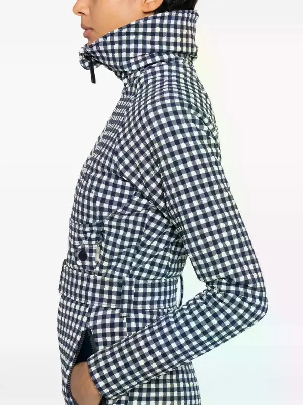 Cordova Chatel Checkered Belted Ski Suit - Blue