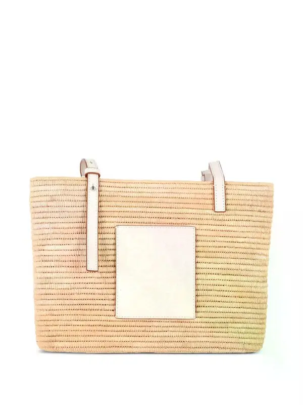 Loewe Square Raffia Basket Tote
