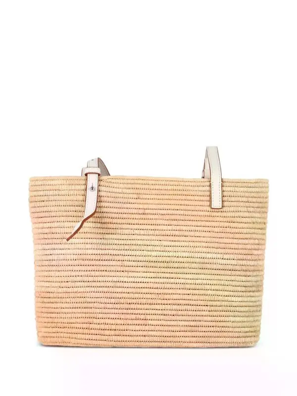 Loewe Square Raffia Basket Tote