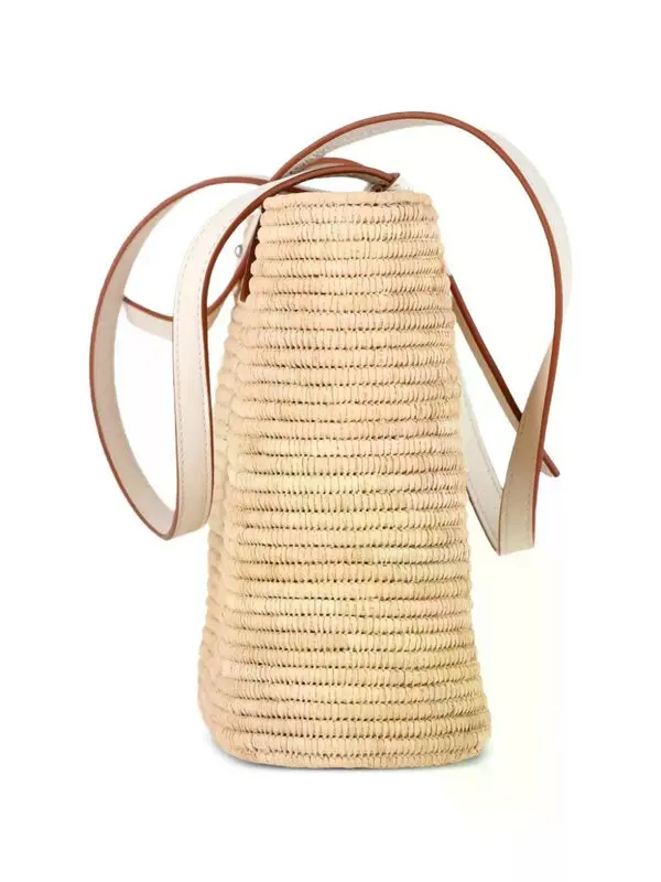 Loewe Square Raffia Basket Tote