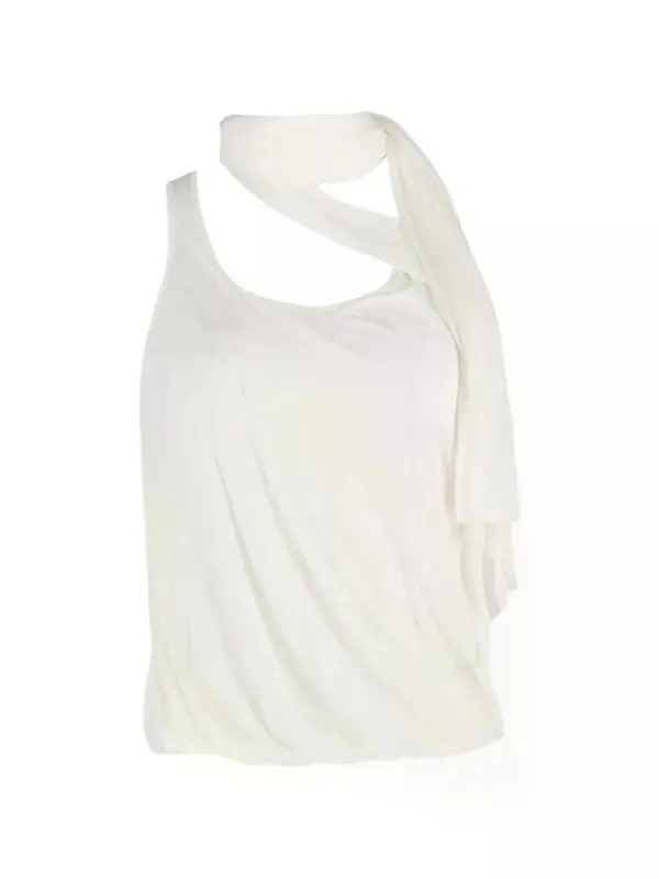 Alexander McQueen Sleeveless Drape Tank Top