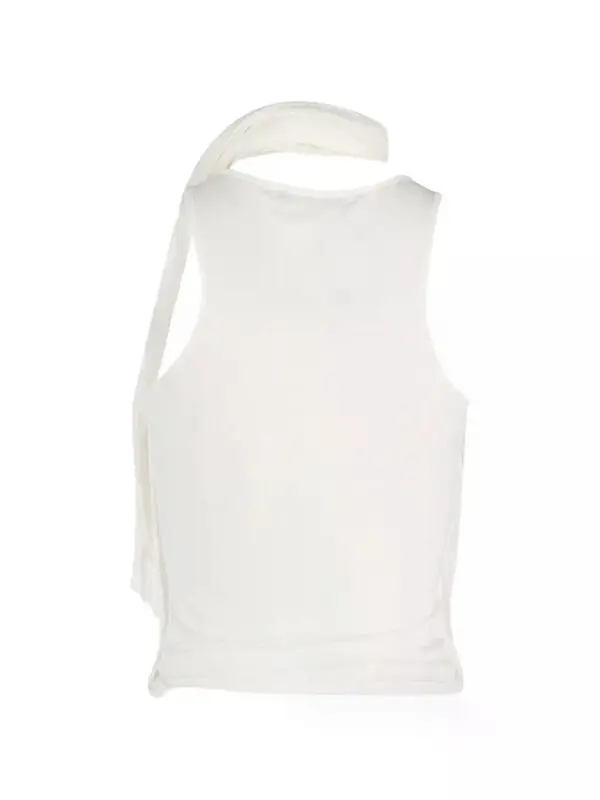 Alexander McQueen Sleeveless Drape Tank Top