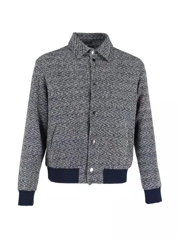 Etro Textured Bomber Jacket - Grey