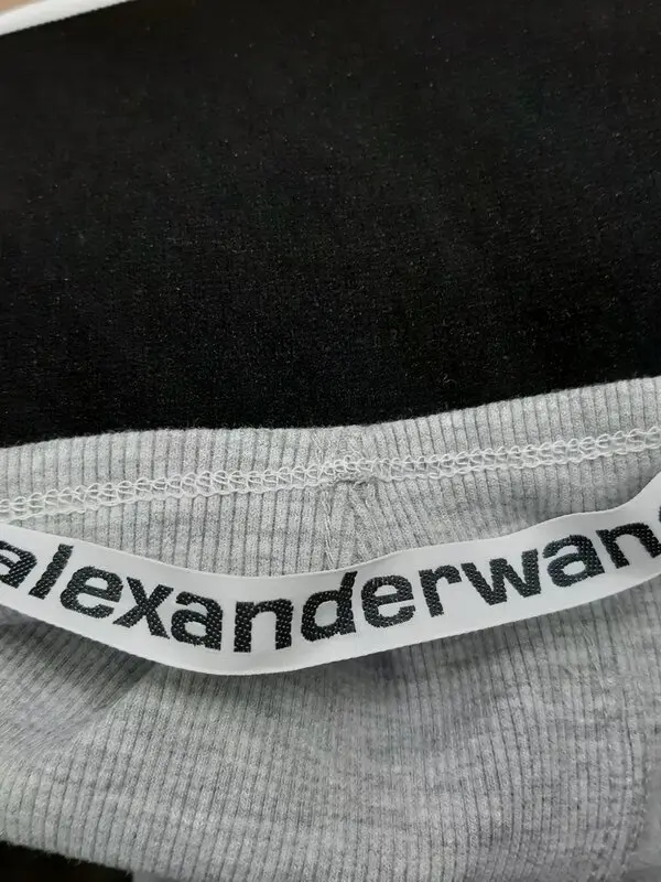 ALEXANDER WANG Elastic-logo Mini Skirt