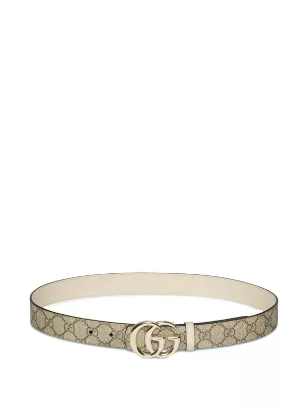 Gucci Gg Marmont Reversible Belt - Neutrals