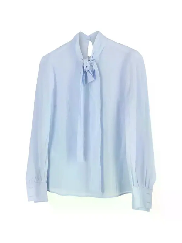 Miu Miu Pussy-bow Long-sleeve Blouse