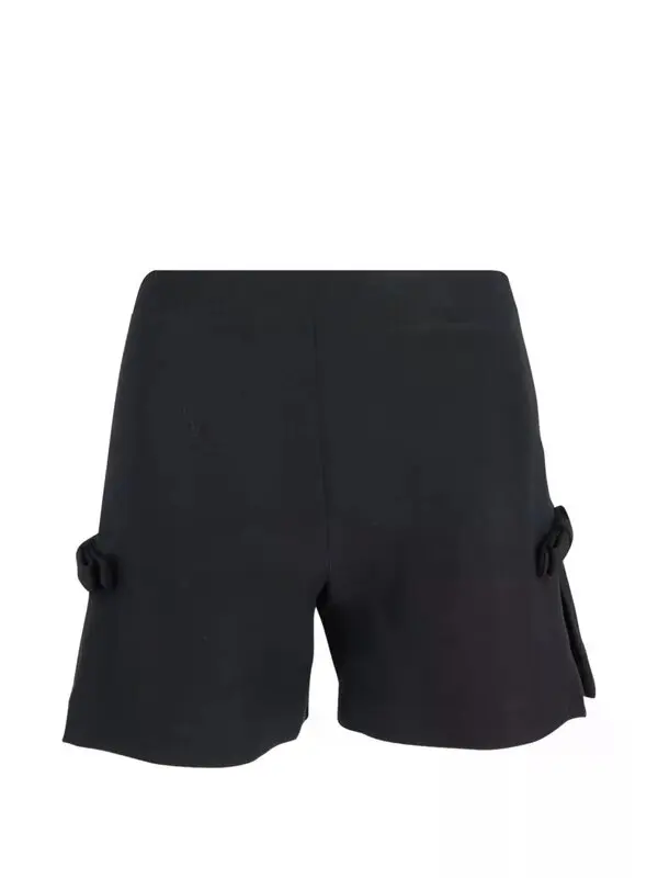 Fendi Bow Detail Wool Shorts