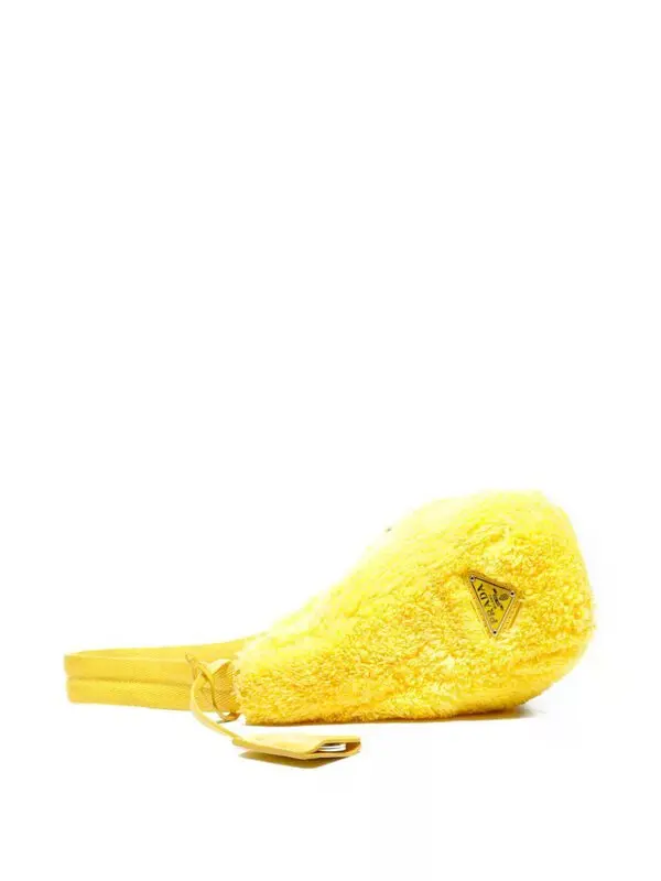 Prada 2022 Spugna Terry Shoulder Bag - Yellow