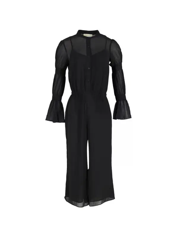 Michael Kors Gathered Sleeve Jumpsuit - Black