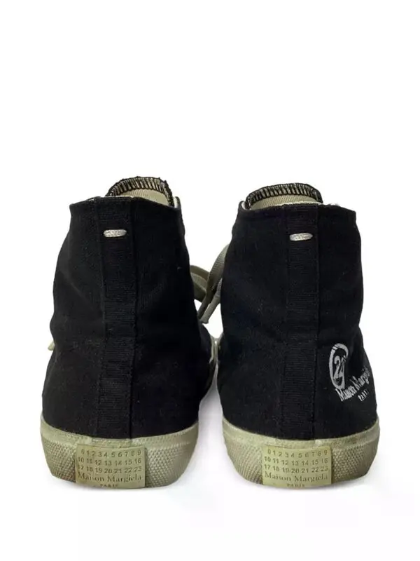 MAISON MARGIELA Canvas Split Toe Lace-up High-top Tabi Sneakers