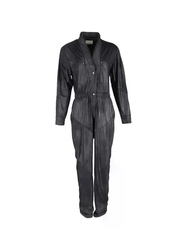 ISABEL MARANT VINTAGE Junna Long-sleeve Jumpsuit - Black