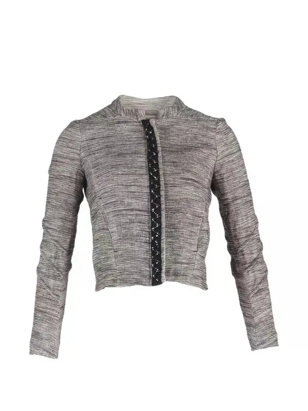 Maje Calli Embellished Cropped Jacket