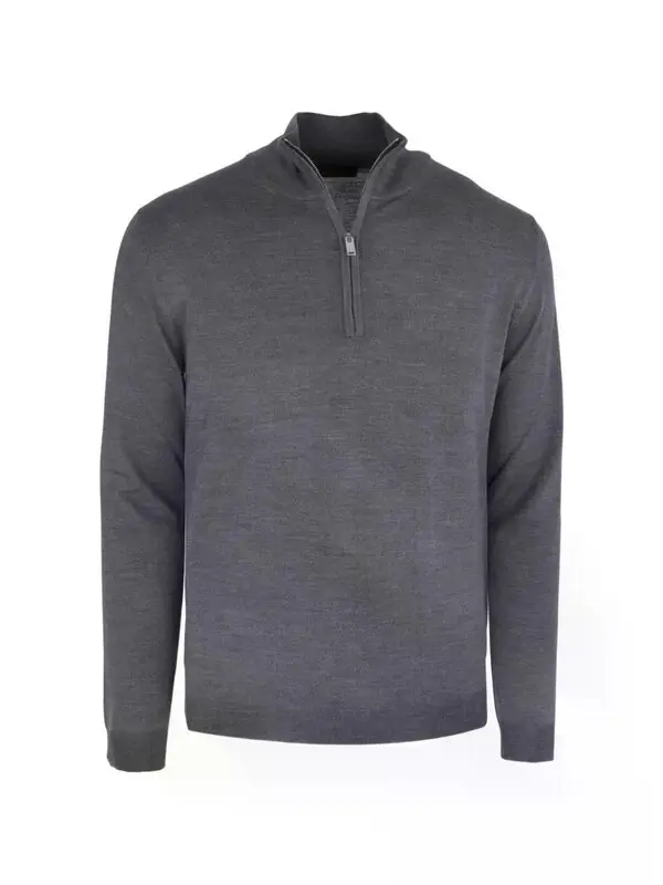 SLOWEAR Turtle-neck Half-zip Sweater