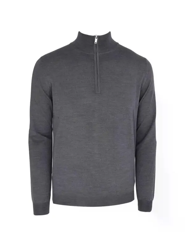 SLOWEAR Turtle-neck Half-zip Sweater