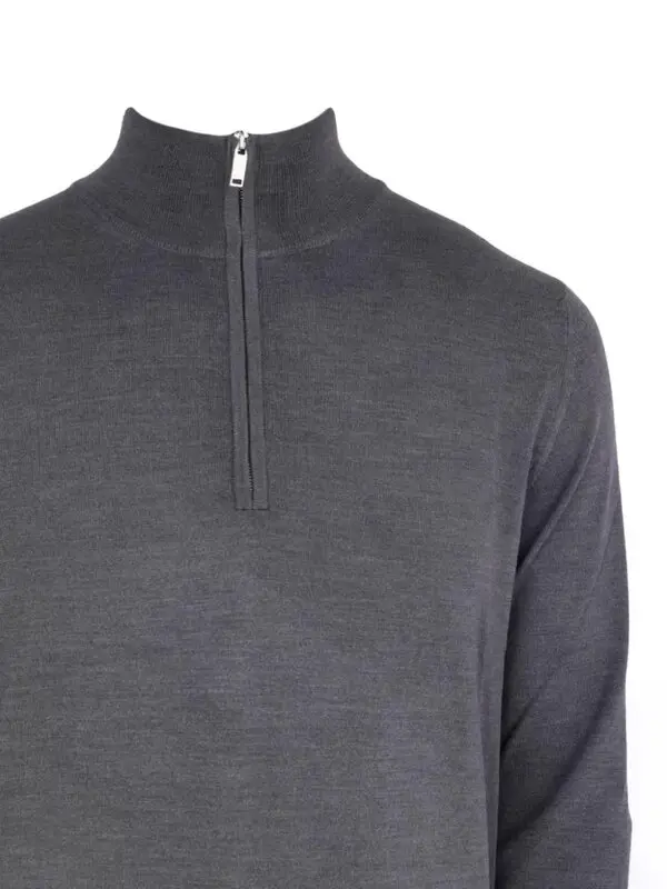 SLOWEAR Turtle-neck Half-zip Sweater