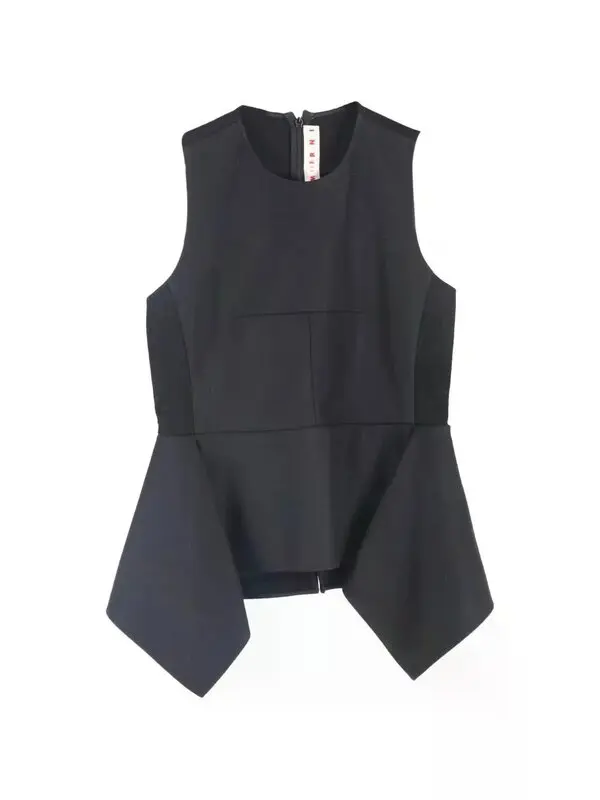 Marni Peplum Sleeveless Top