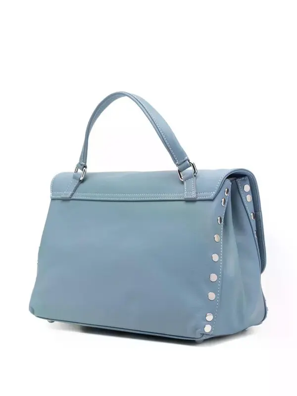 ZANELLATO Small Studded Postina Tote - Blue