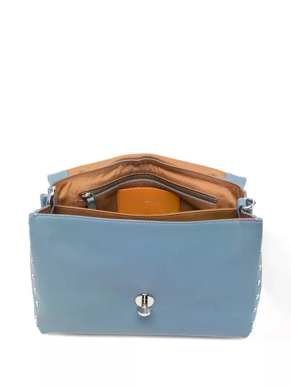 ZANELLATO Small Studded Postina Tote - Blue