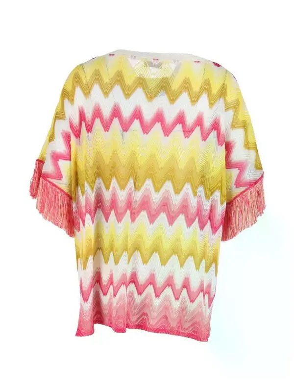Missoni Zigzag-pattern Fringe-detail Blouse