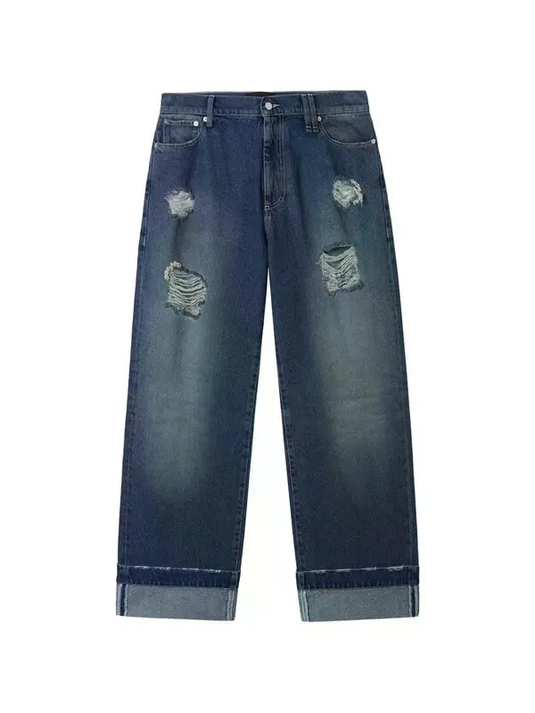 Simone Rocha Distressed Jeans - Blue