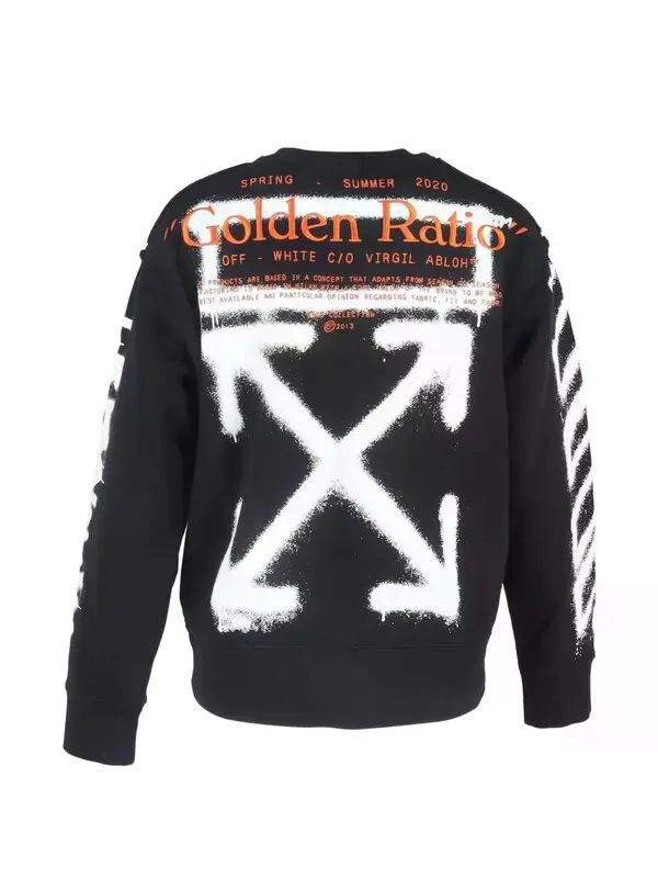 Off-White Long-sleeve Cotton Sweatshirt