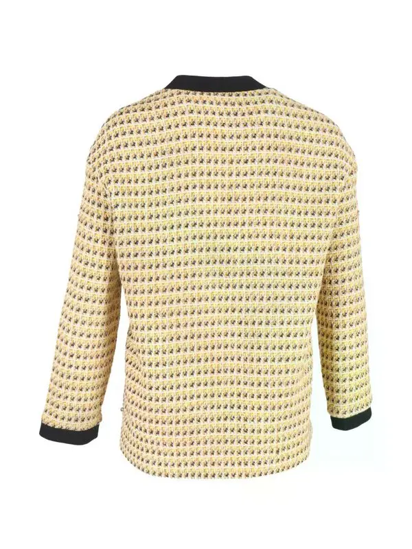 Maje Tweed Metallic Snap-button Cardigan