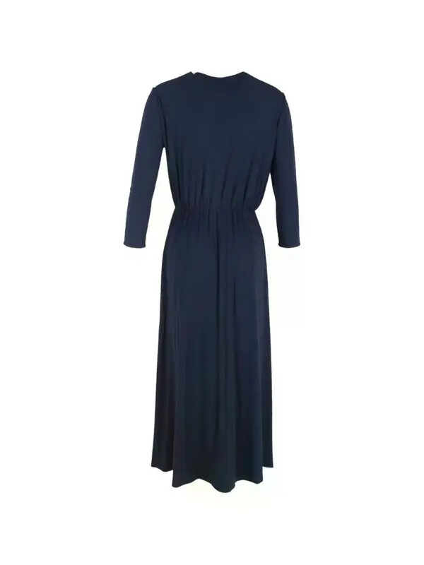 LANVIN V-neck Long-sleeve Midi Dress