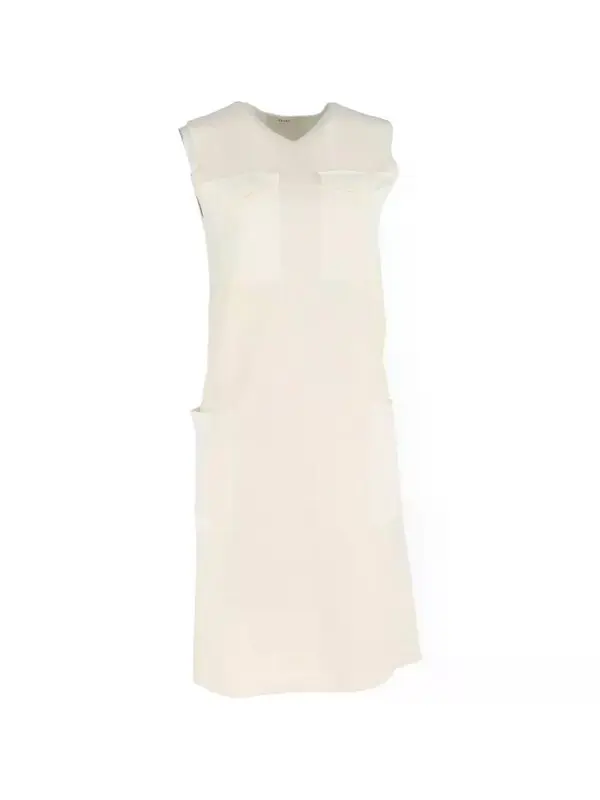 Celine Four-pocket Sleeveless Midi Dress - Neutrals