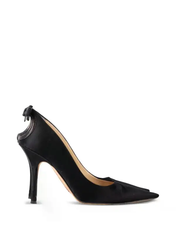JIMMY CHOO Bow-detail Satin Pumps