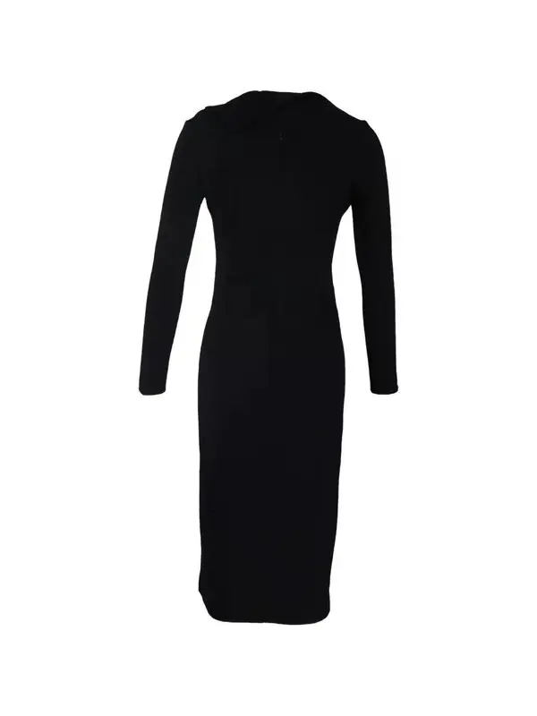 Oscar De La Renta Draped Asymmetric Midi Dress