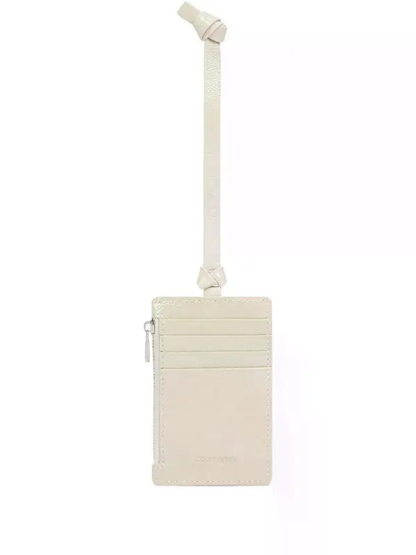COURREGES Naplack Zip Cardholder - Neutrals