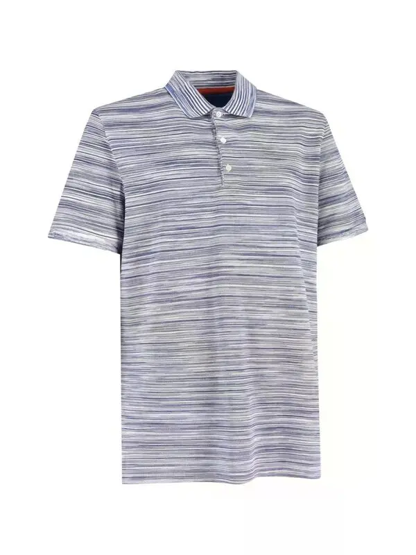 Missoni Slub Short-sleeve Polo Shirt - White