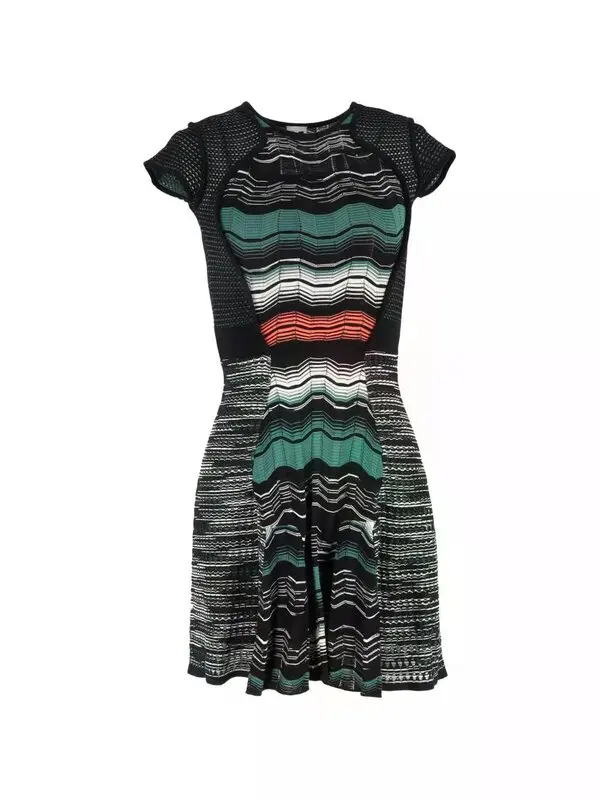 Missoni Wave-pattern Knitted Mini Dress