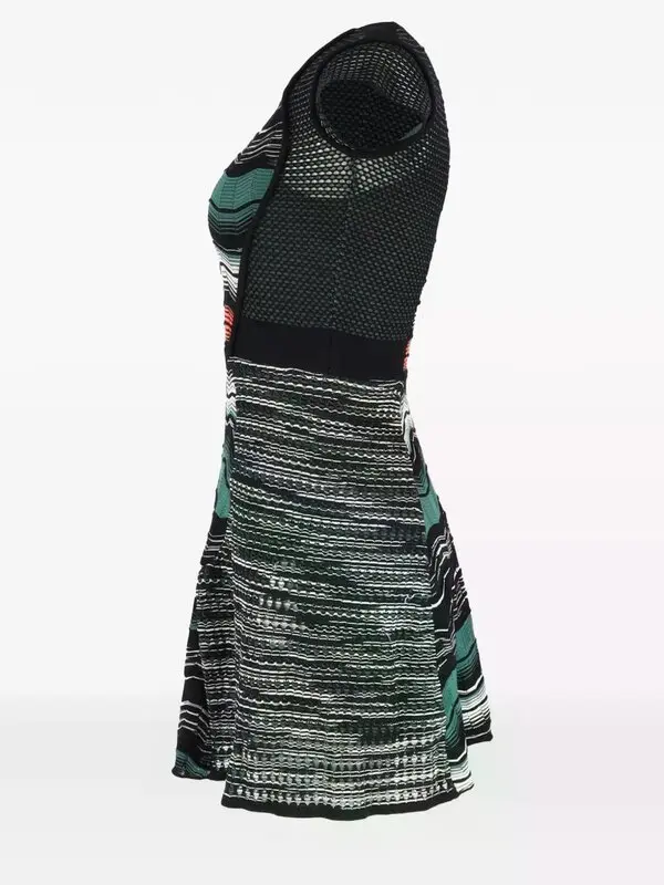 Missoni Wave-pattern Knitted Mini Dress