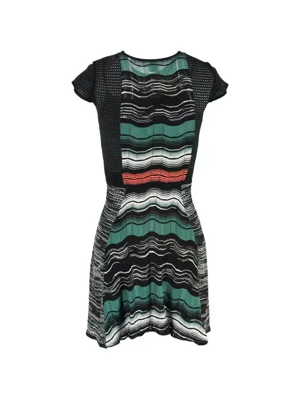 Missoni Wave-pattern Knitted Mini Dress