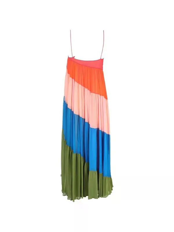 knee length dresses for ladies All or Nothing Ponti Midi Dress L Flying Tomato Blue Fuchsia / S