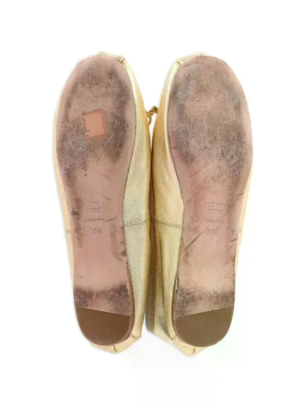 Miu Miu Bow-embellishment Ballet Flats