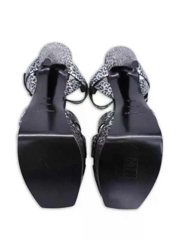 Saint Laurent Platform T-strap Pumps - Black