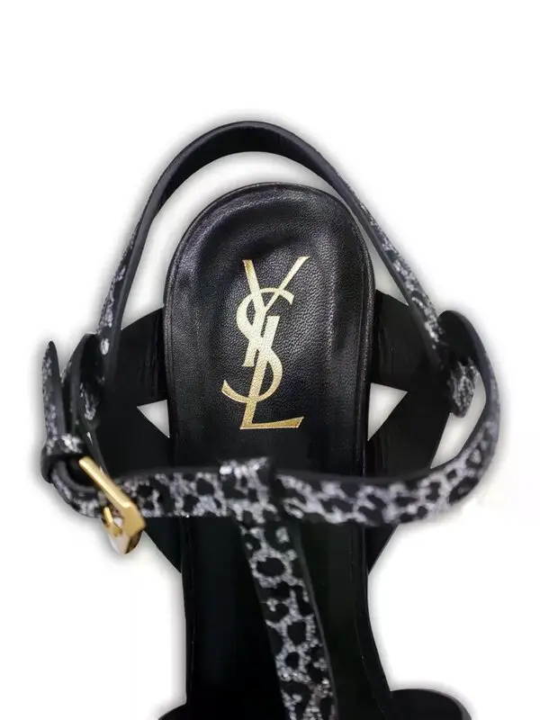 Saint Laurent Platform T-strap Pumps - Black