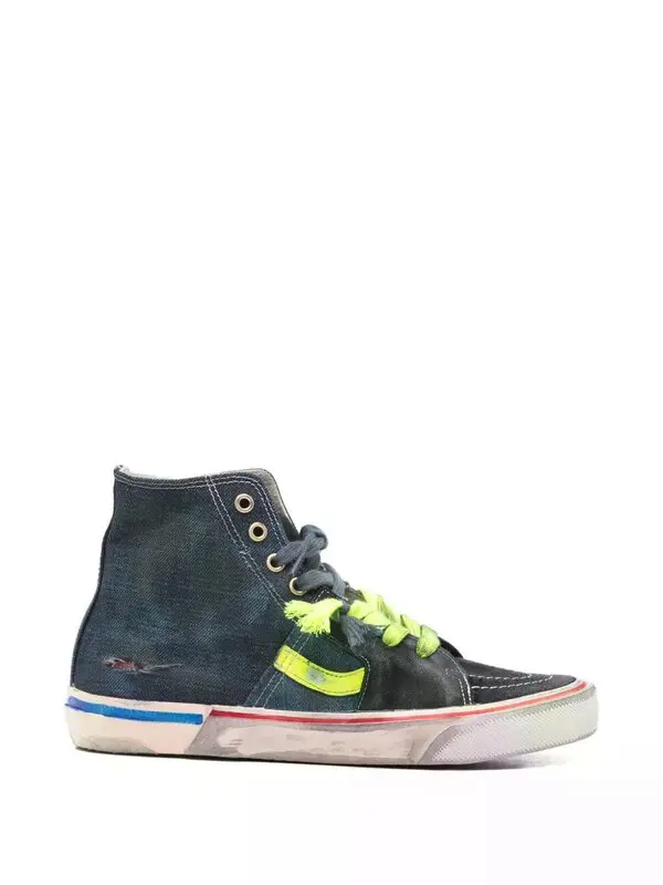 PAUL EASTERLIN Caly Star Colourblock High-top Sneakers
