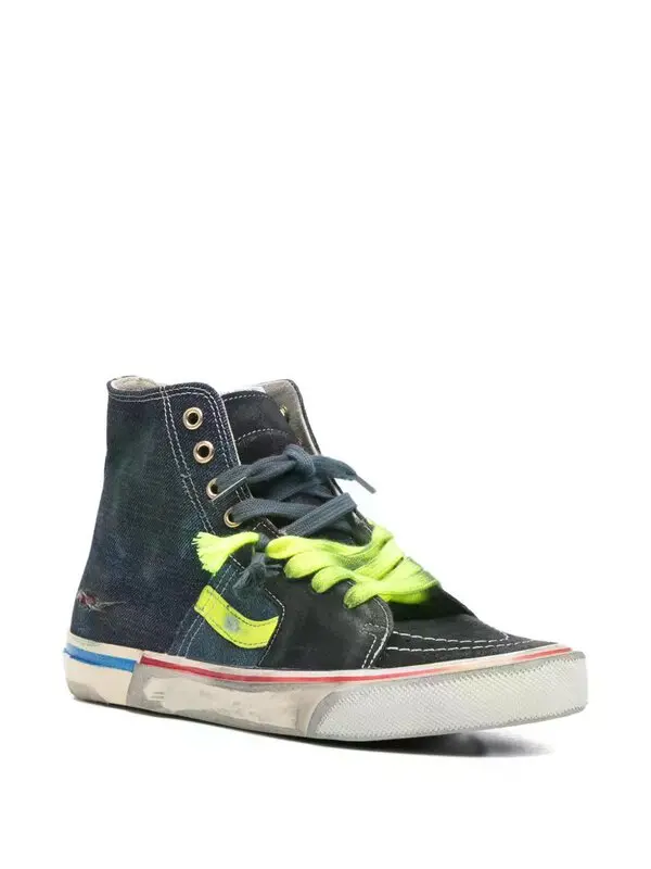 PAUL EASTERLIN Caly Star Colourblock High-top Sneakers