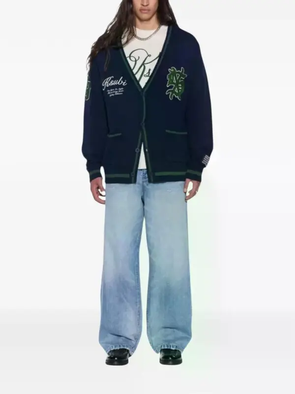 Ksubi Embroidered Knit Cardigan