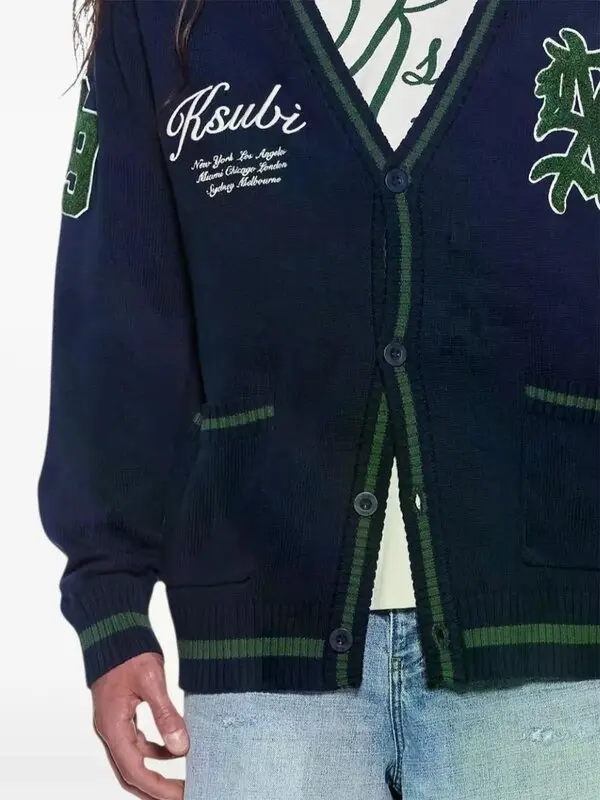 Ksubi Embroidered Knit Cardigan