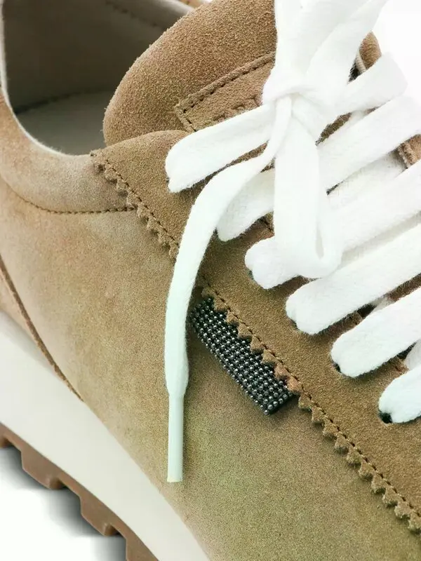 Brunello Cucinelli Lace-up Panelled Sneakers
