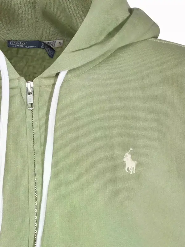 Polo Ralph Lauren Zip Hooded Cotton Hoodie - Green