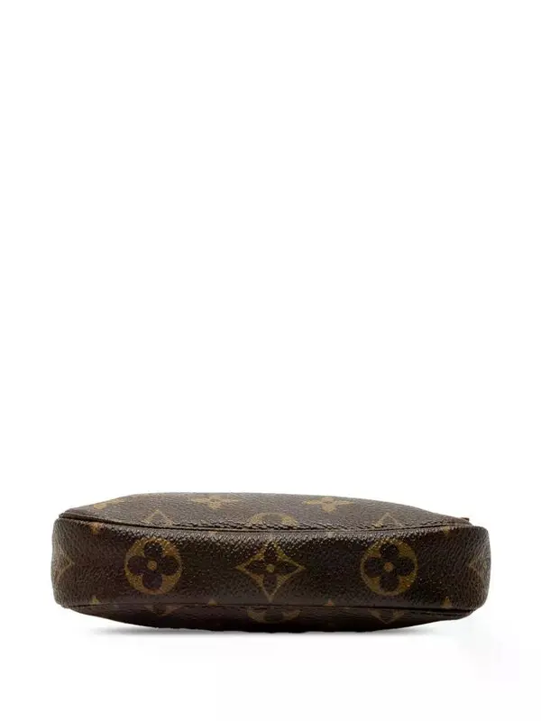 LOUIS VUITTON 2005 Monogram Mini Pochette Accessoires Handbag - Brown